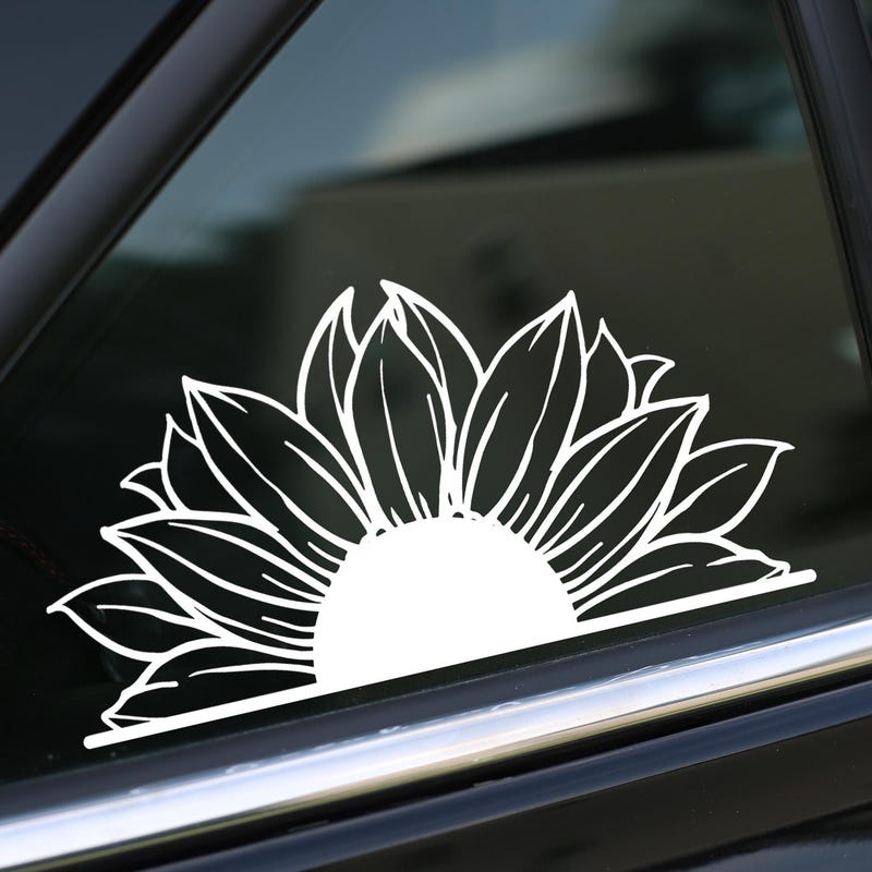 Sunflower Decal - Etsy