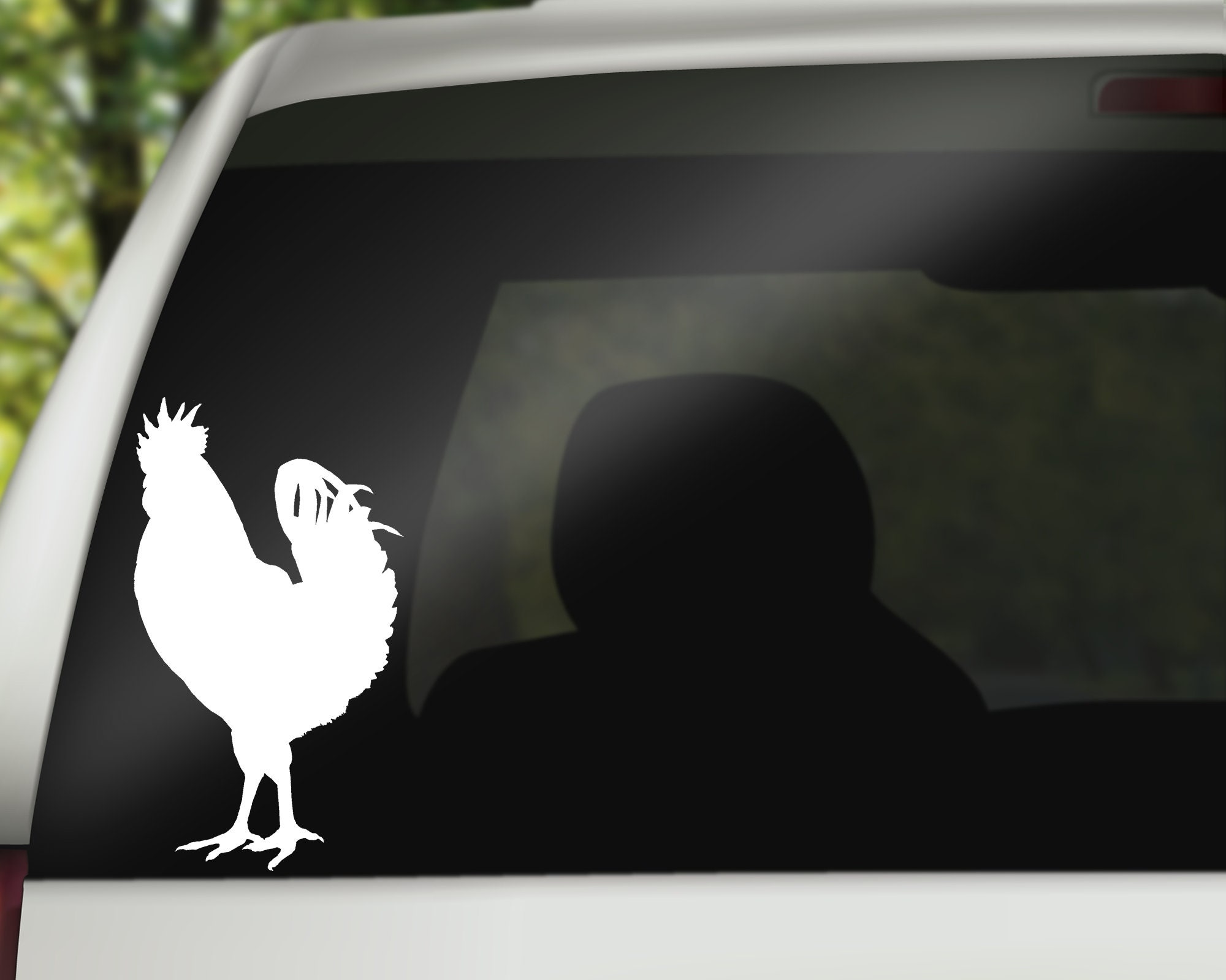 Rooster Decal Chicken Decal Sticker for Car Laptop or Wall | Etsy