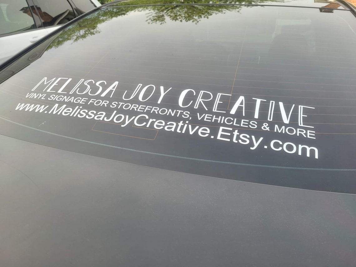 Custom Decal, Business Decal, Car Business Decal, Car Decal, Business ...