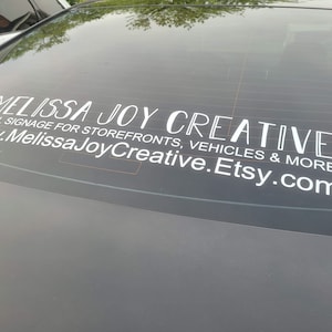Custom Decal, Business Decal, Car Business Decal, Car Decal, Business ...