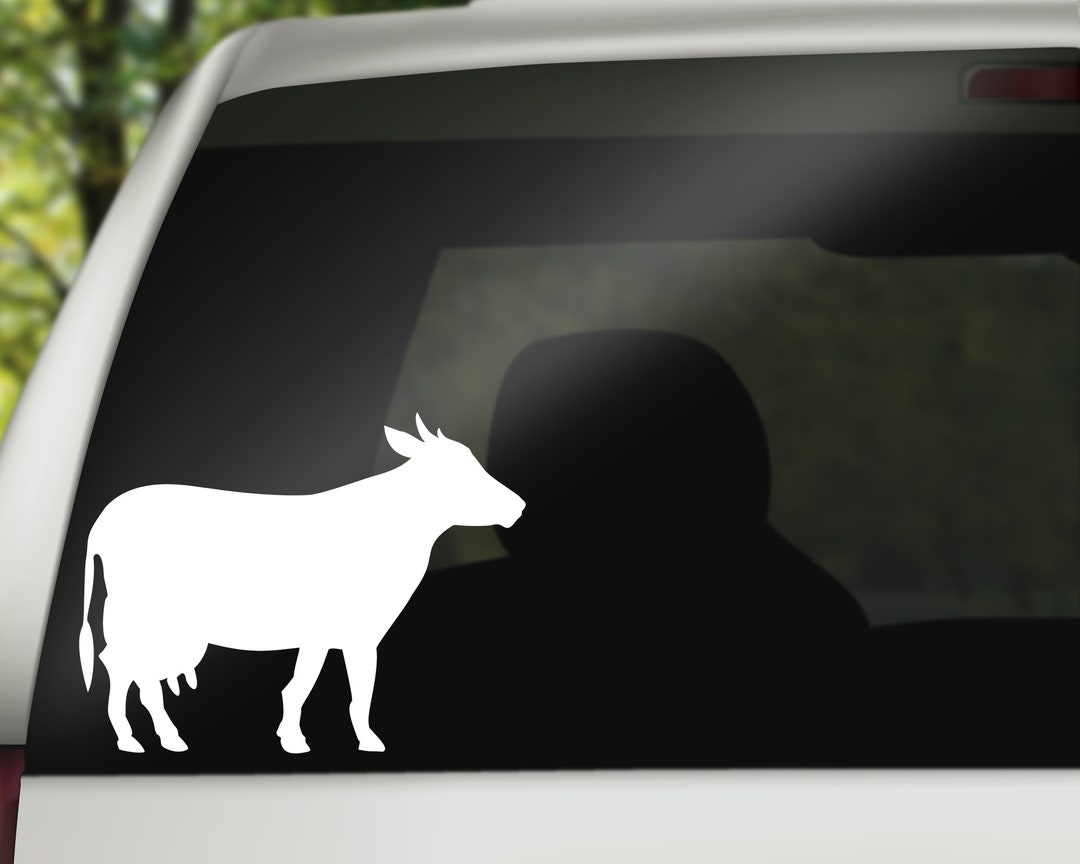 Cow Decal, Farm Decal Sticker for Car, Laptop or Wall, Vinyl Gift, Cow ...