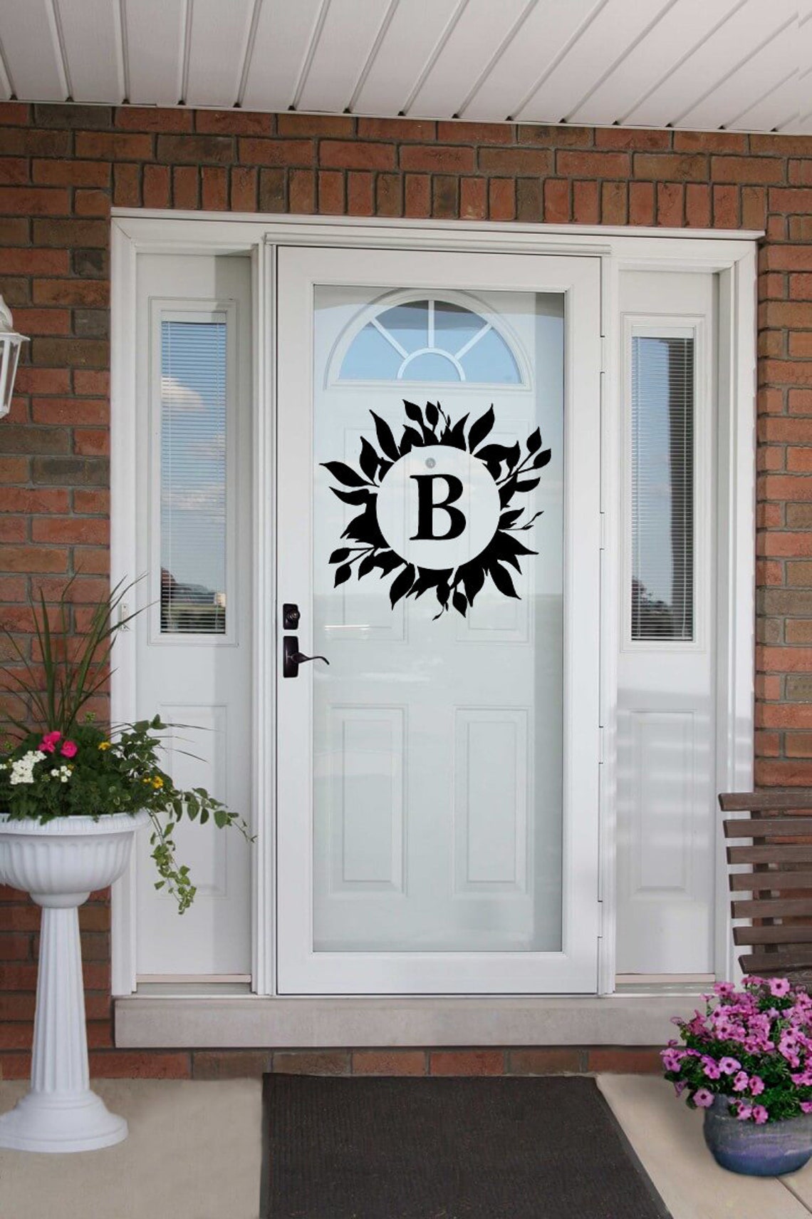 Custom Decal, Front Door Decal, Letter Door Decal, Last Name Decal ...