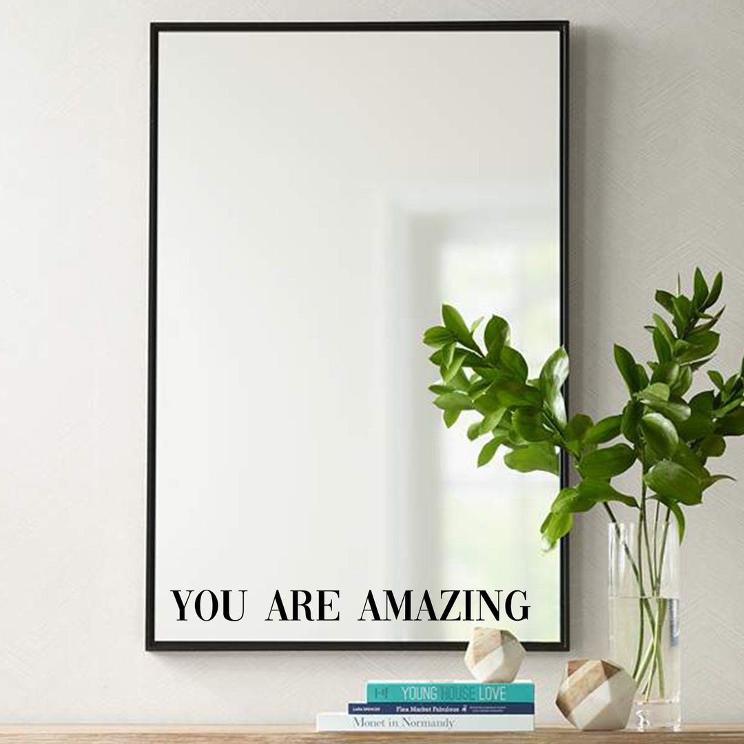 Custom Mirror Decal, Affirmation Decal, Personalized Decal Sticker for ...