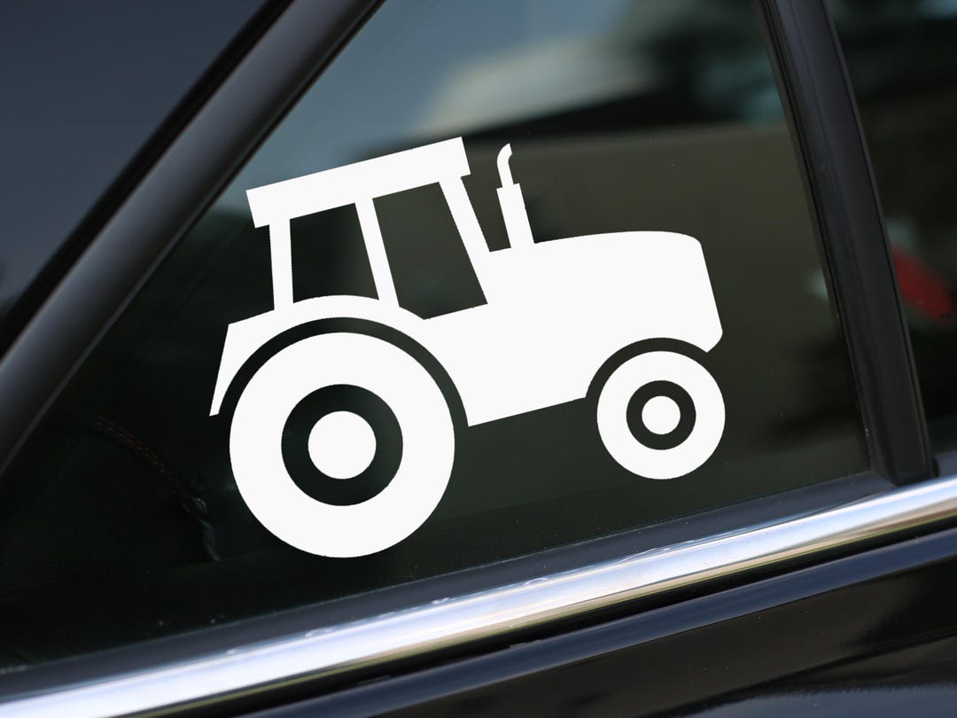 Tractor Decal, Farming Decal Sticker for Car, Laptop or Wall, Vinyl ...