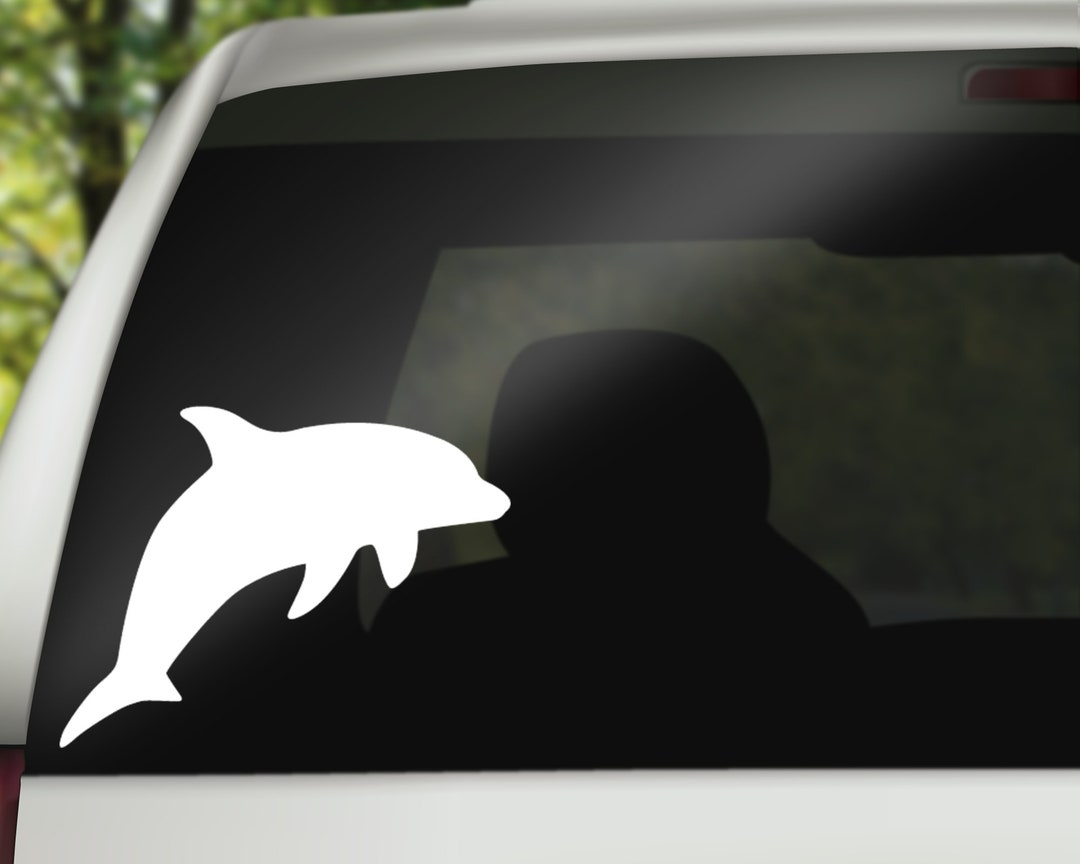 Dolphin Decal Sea Decal Sticker for Car Laptop or Wall - Etsy