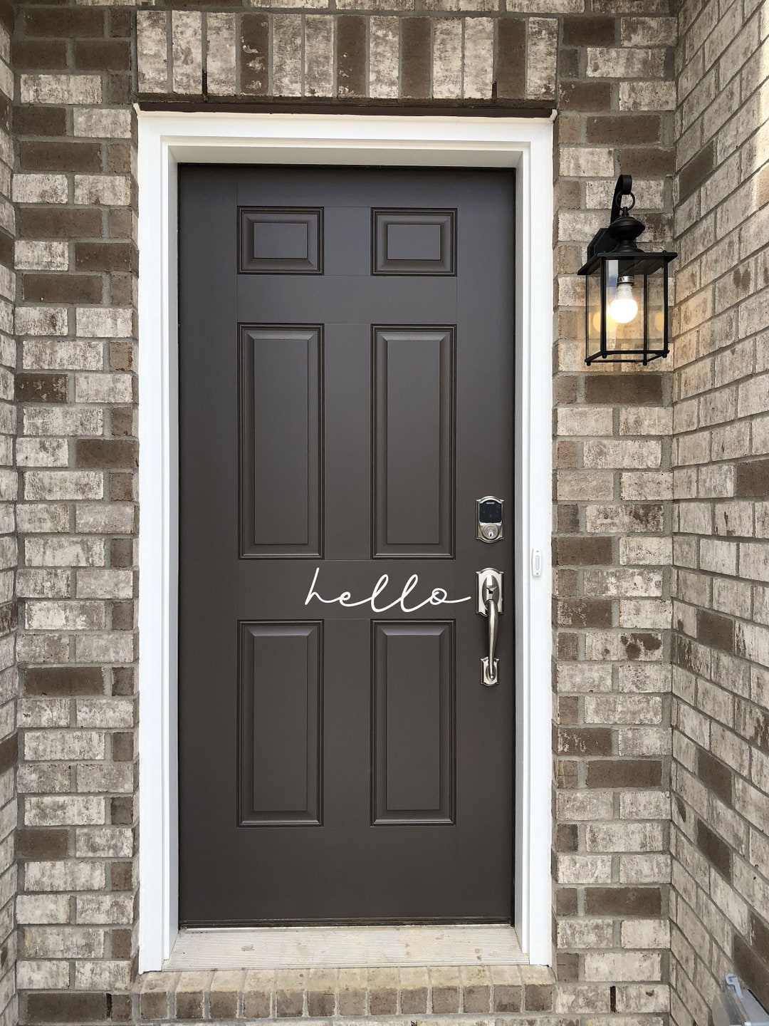 Front Door Decal, Hello Decal, Home Decor, Housewarming Gift, Welcome ...