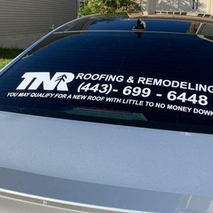 Custom Decal, Business Decal, Car Business Decal, Car Decal, Business ...