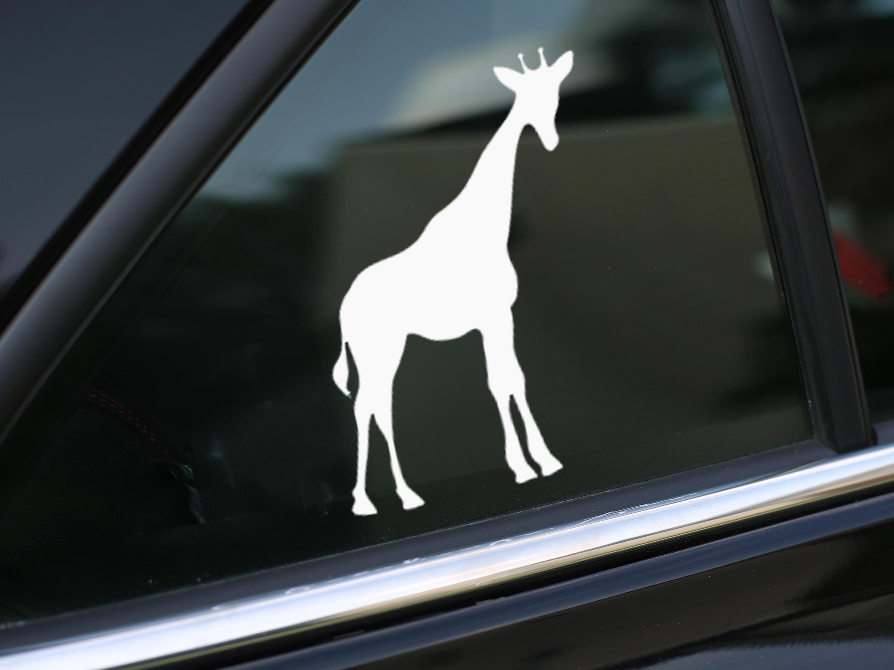 Giraffe Decal, Sticker for Car, Laptop or Wall, Vinyl Gift, Giraffe ...