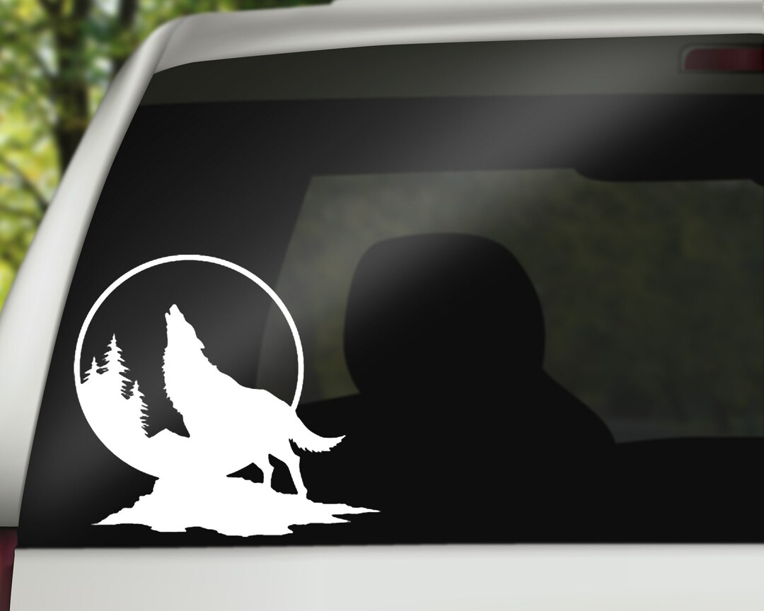 Wolf Decal Sticker for Car Laptop or Wall Vinyl Gift Wolf - Etsy