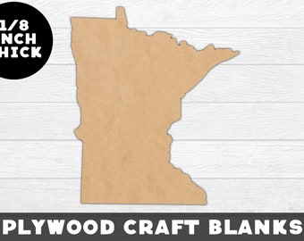 Minnesota Cutout Wood - Etsy