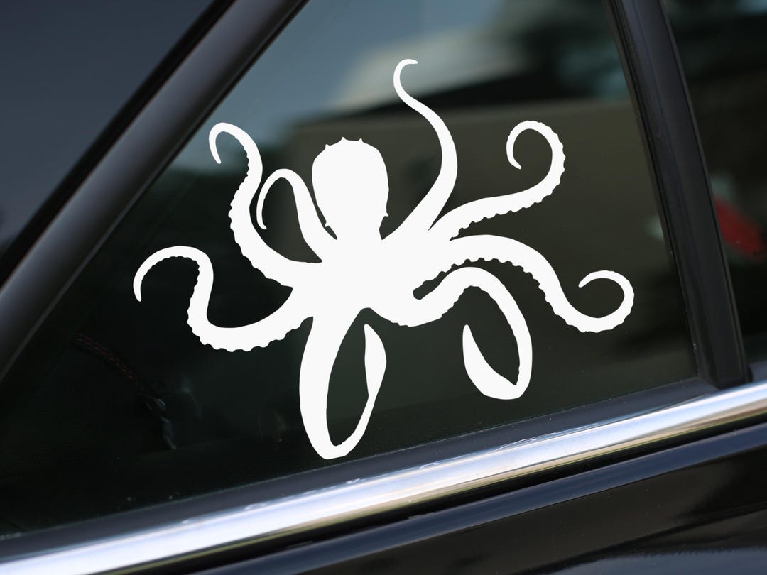 Octopus Decal, Sticker for Car, Laptop or Wall, Vinyl Gift, Octopus ...