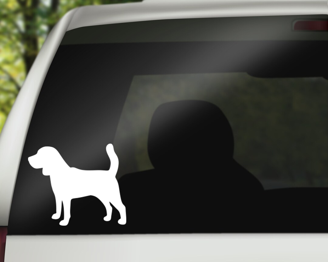 Beagle Decal, Dog Decal Sticker for Car, Laptop or Wall, Vinyl Gift ...