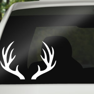 Antlers Decal, Hunting Decal Sticker for Car, Laptop or Wall, Vinyl ...