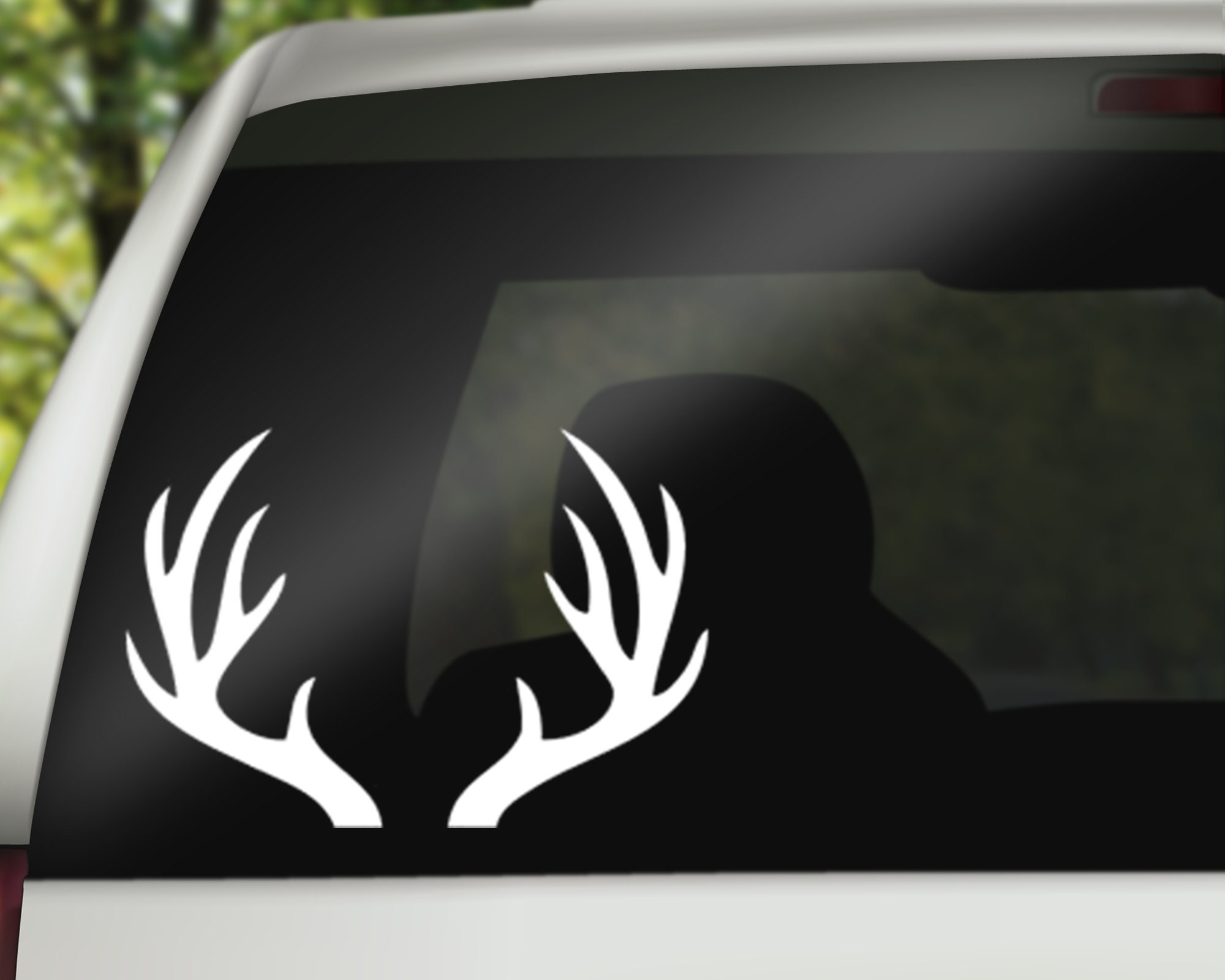 Antlers Decal Hunting Decal Sticker for Car Laptop or Wall | Etsy