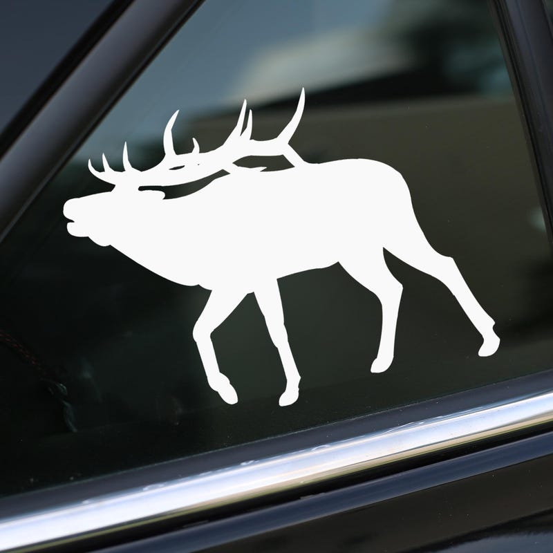 Elk Silhouette Vinyl Wall - Etsy
