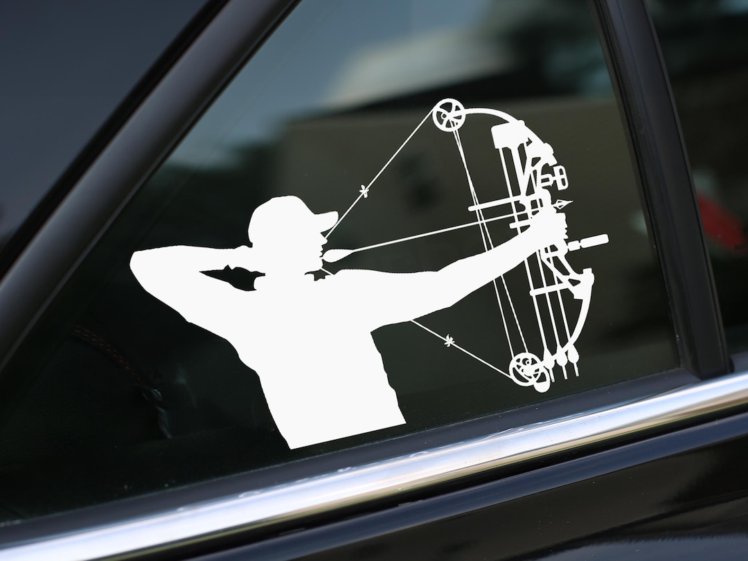 Bow Decal, Hunting Decal Sticker for Car, Laptop or Wall, Vinyl Gift ...