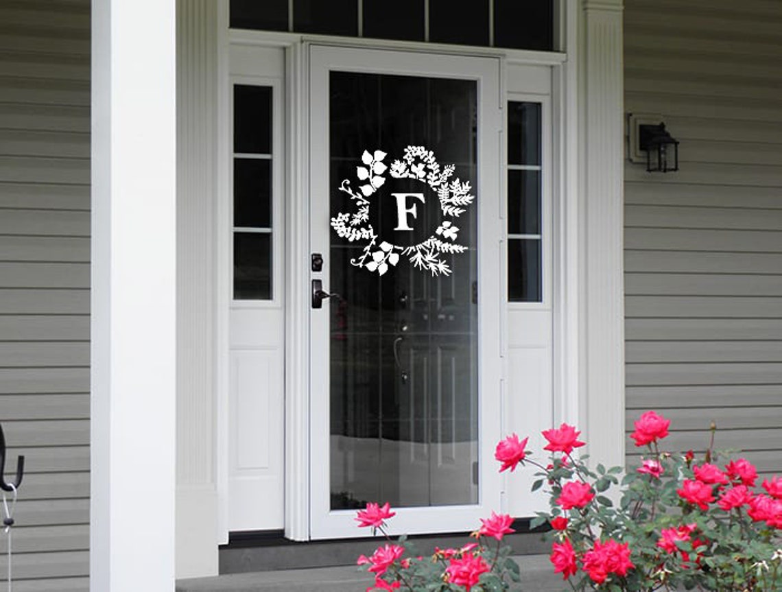 Custom Decal, Front Door Decal, Letter Door Decal, Last Name Decal ...