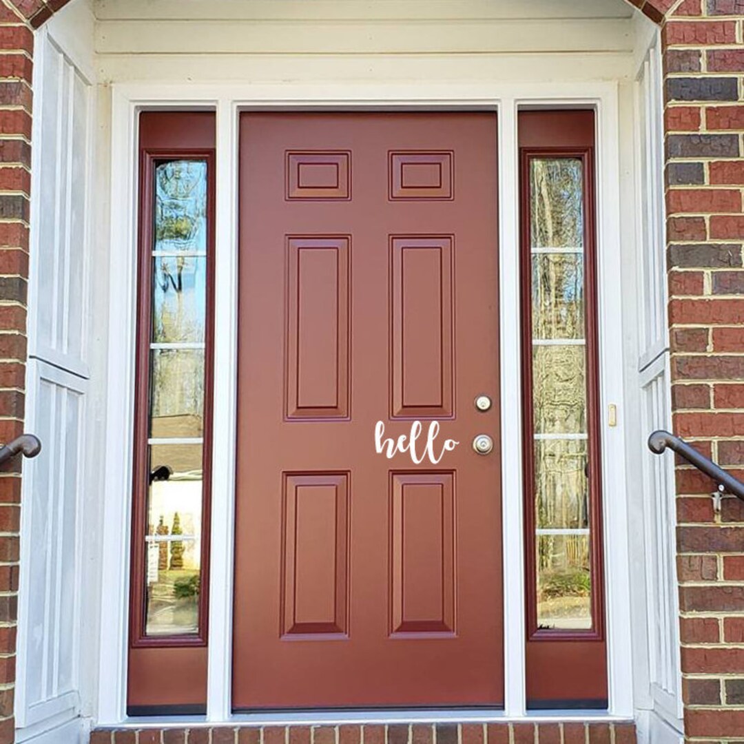 Hello Front Door Decal Welcome Sticker for Door Home Decor - Etsy
