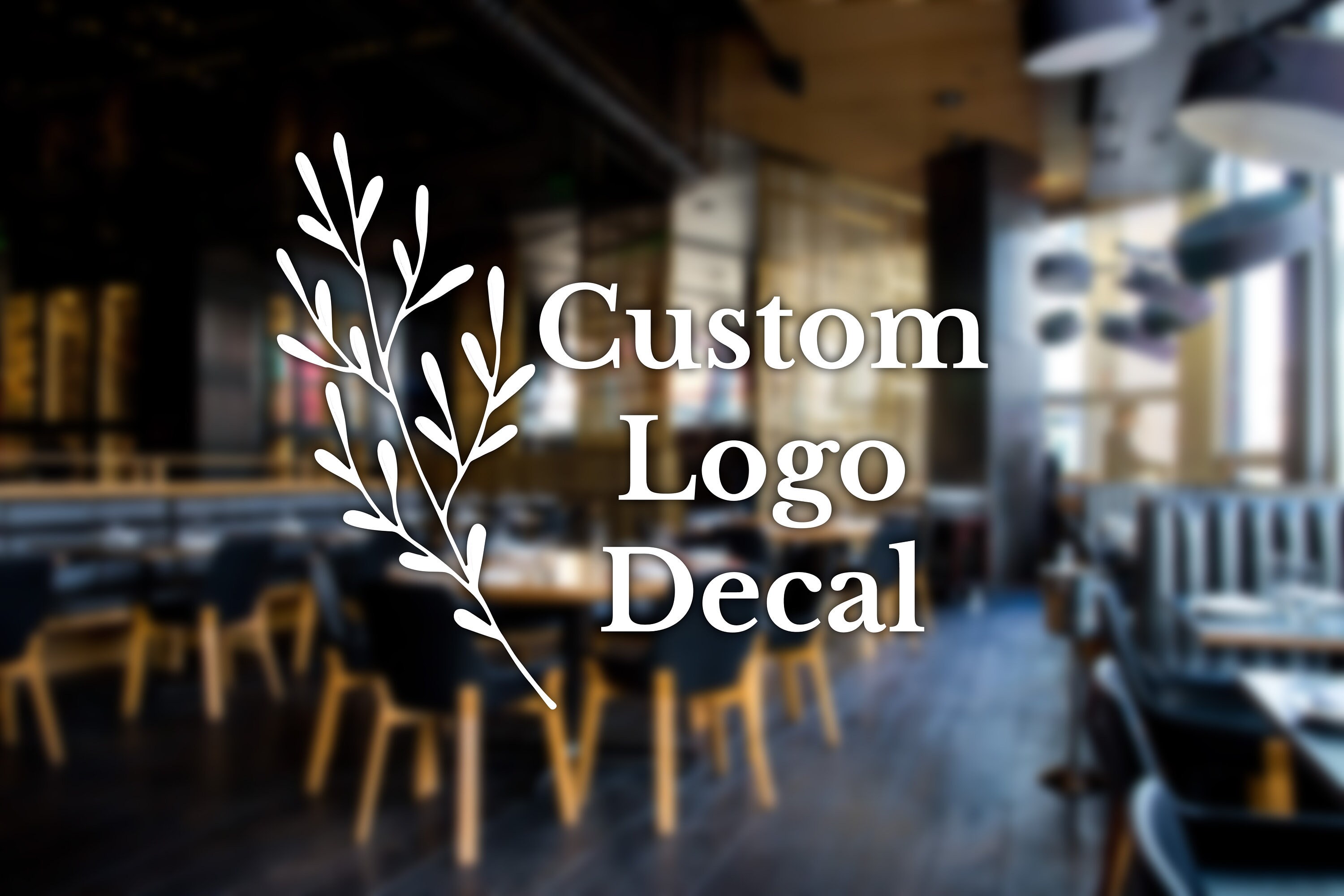 Custom Decal Business Logo Decal Business Door Decal Store | Etsy