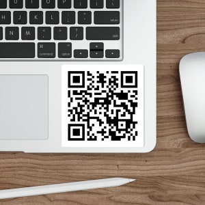 Custom QR Code Decal, Business QR Code Decal, Business Door QR Code ...