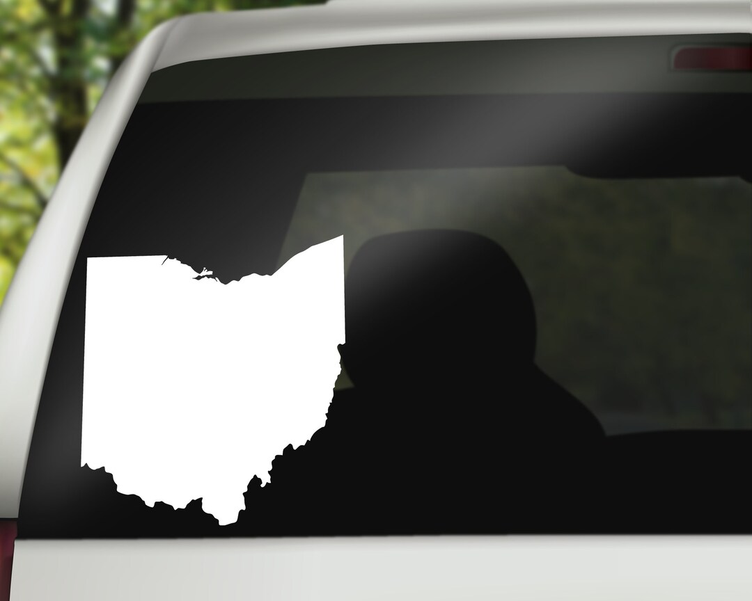 Ohio State Decal, Ohio Vinyl Decal Sticker for Car, Laptop or Wall ...