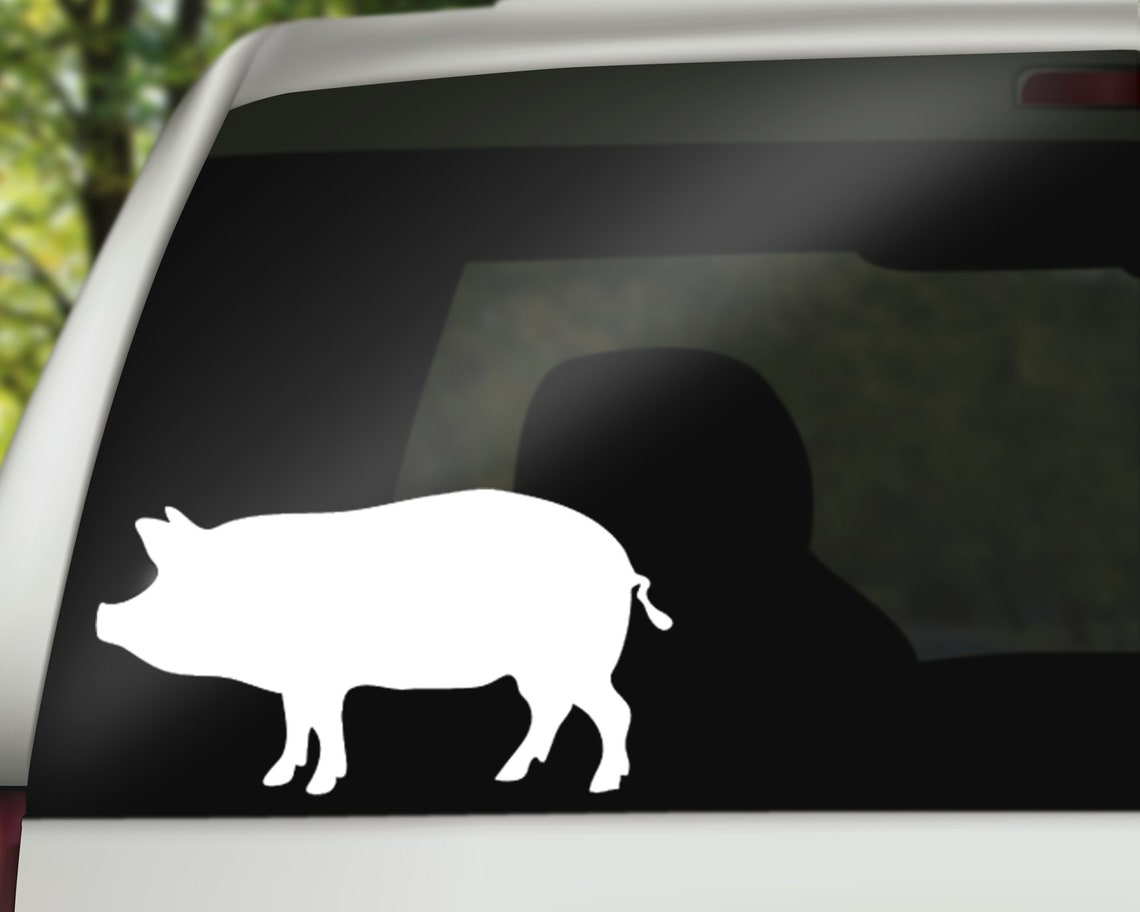 Pig Decal Farm Decal Sticker for Car Laptop or Wall Vinyl | Etsy
