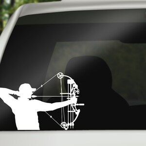 Bow Decal, Hunting Decal Sticker for Car, Laptop or Wall, Vinyl Gift ...