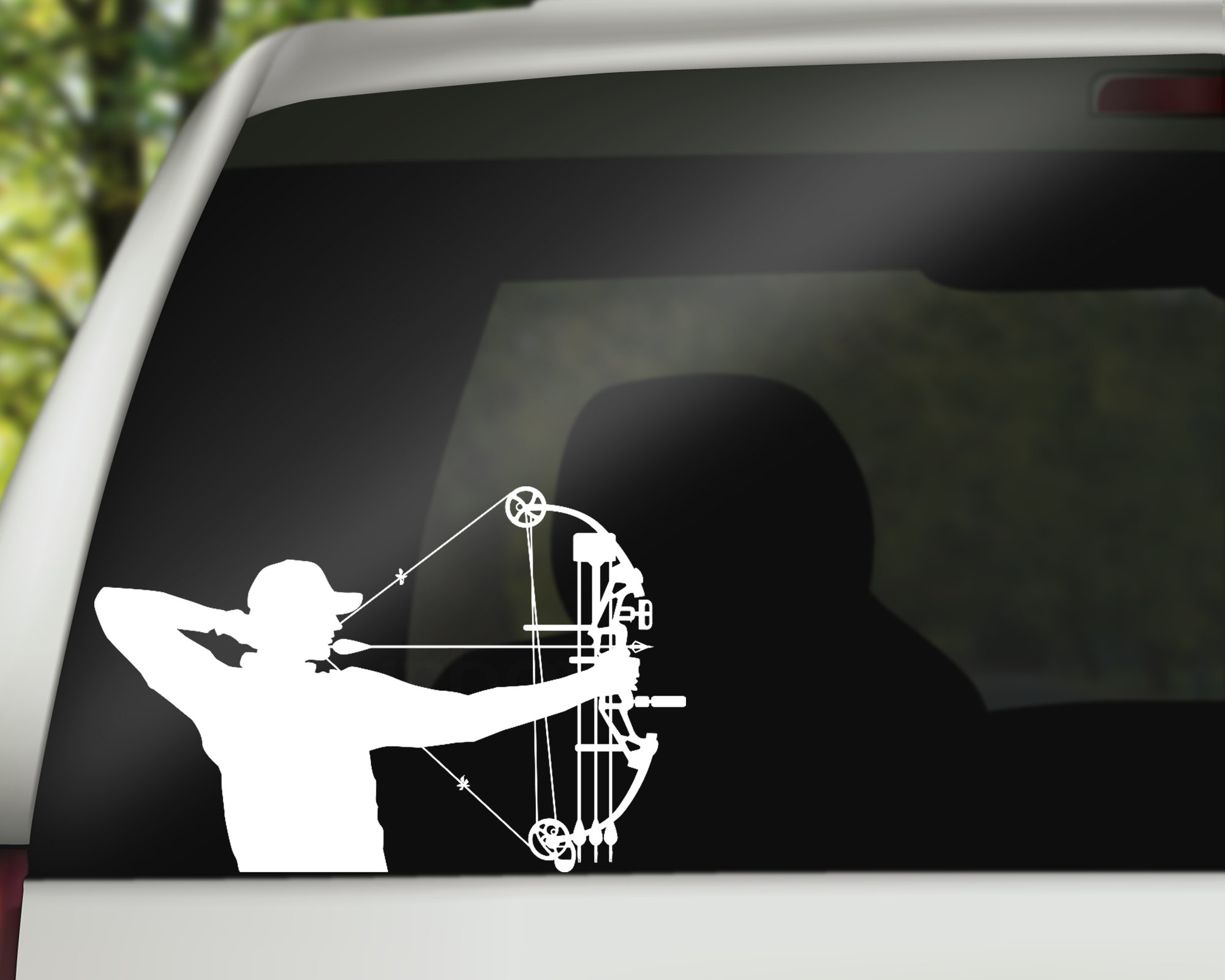 Bow Decal, Hunting Decal Sticker for Car, Laptop or Wall, Vinyl Gift ...
