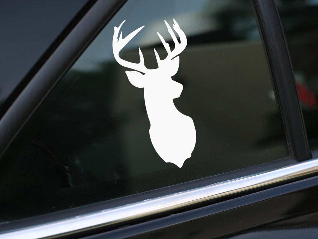 Deer Decal, Hunting Decal Sticker for Car, Laptop or Wall, Vinyl Gift ...