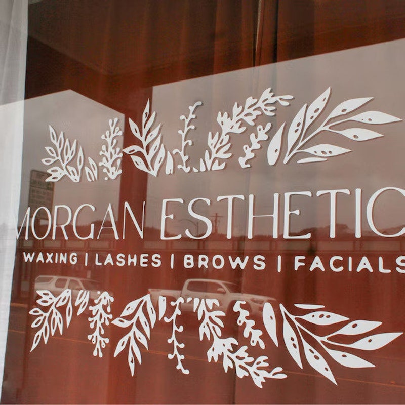 Salon Window Decal - Etsy