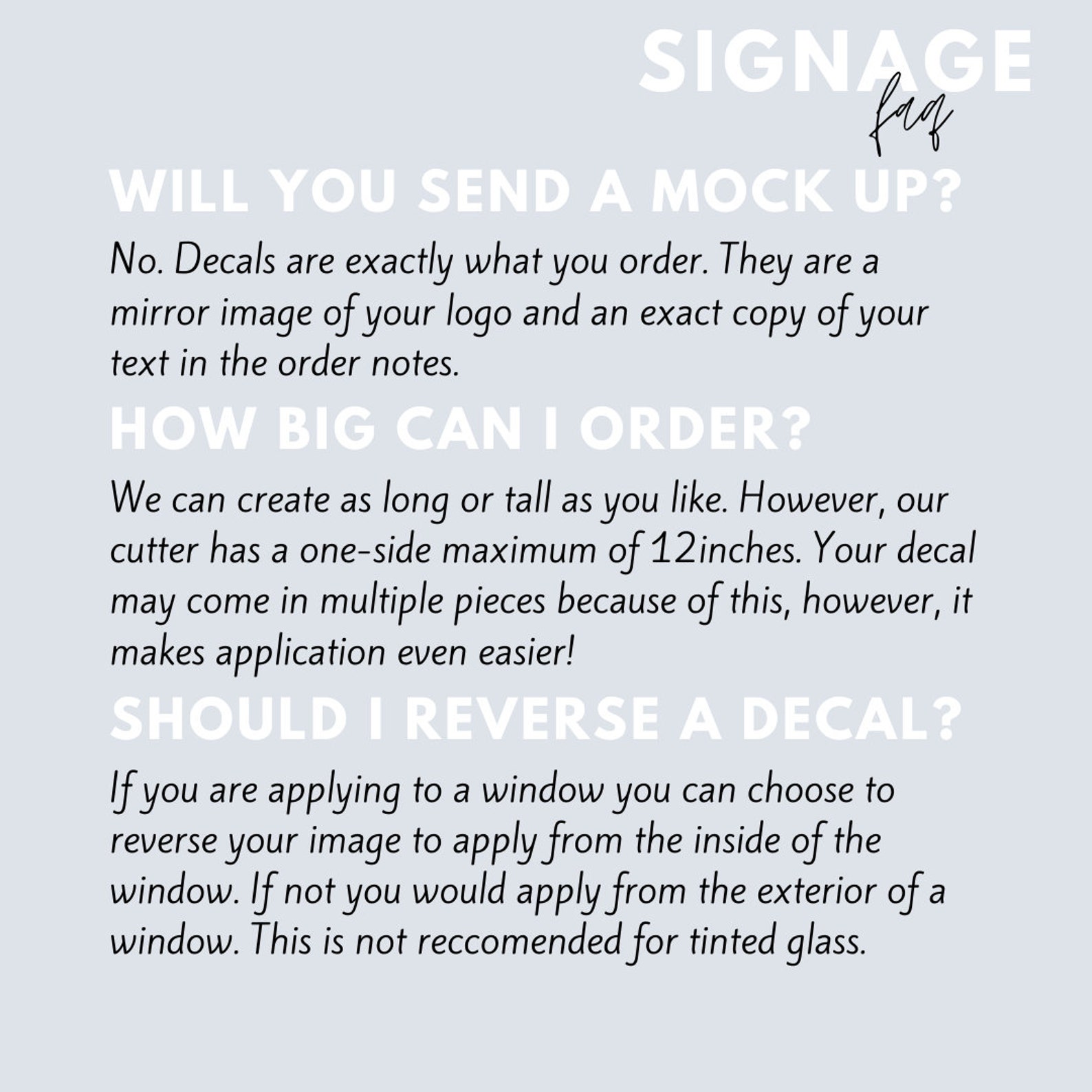 Custom Decal Business Decal Business Door Decal Store - Etsy
