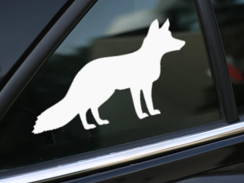 Fox Decal, Fox Decal Sticker for Car, Laptop or Wall, Vinyl Gift, Fox ...