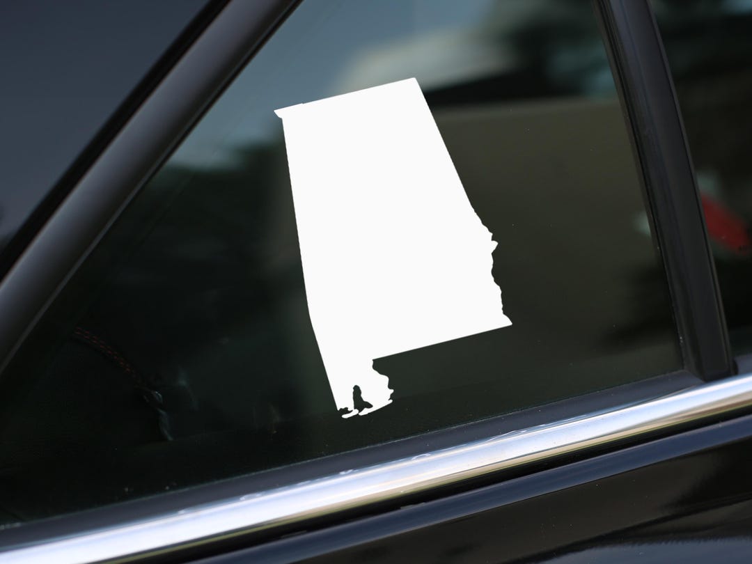 Alabama State Decal, Alabama Vinyl Decal Sticker for Car, Laptop or ...
