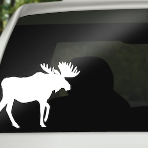 Moose Decal, Sticker for Car, Laptop or Wall, Vinyl Gift, Moose Gift ...