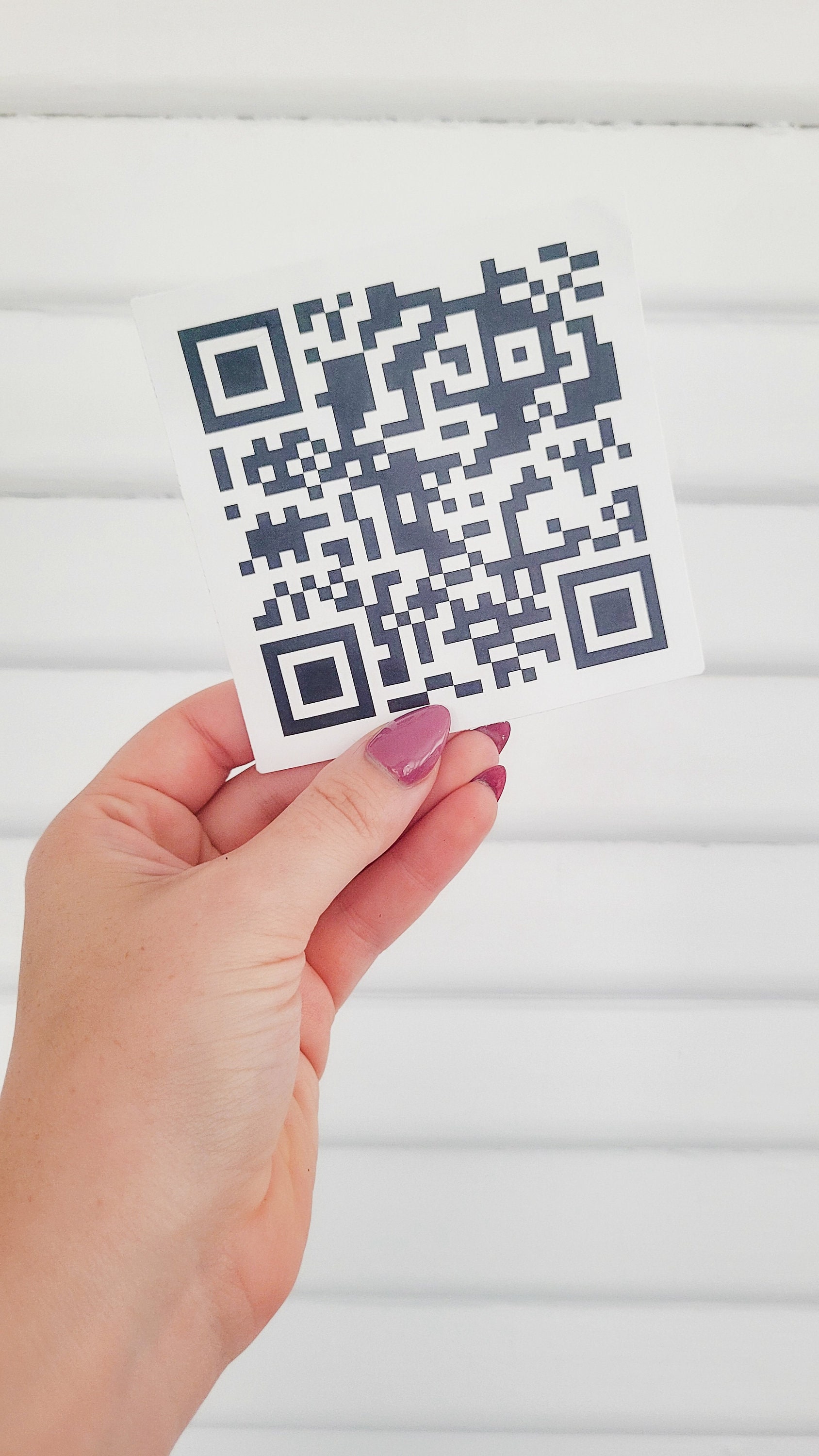 Custom QR Code Decal, Business QR Code Decal, Business Door QR Code ...