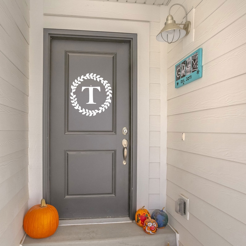Custom Decal, Front Door Decal, Letter Door Decal, Last Name Decal ...