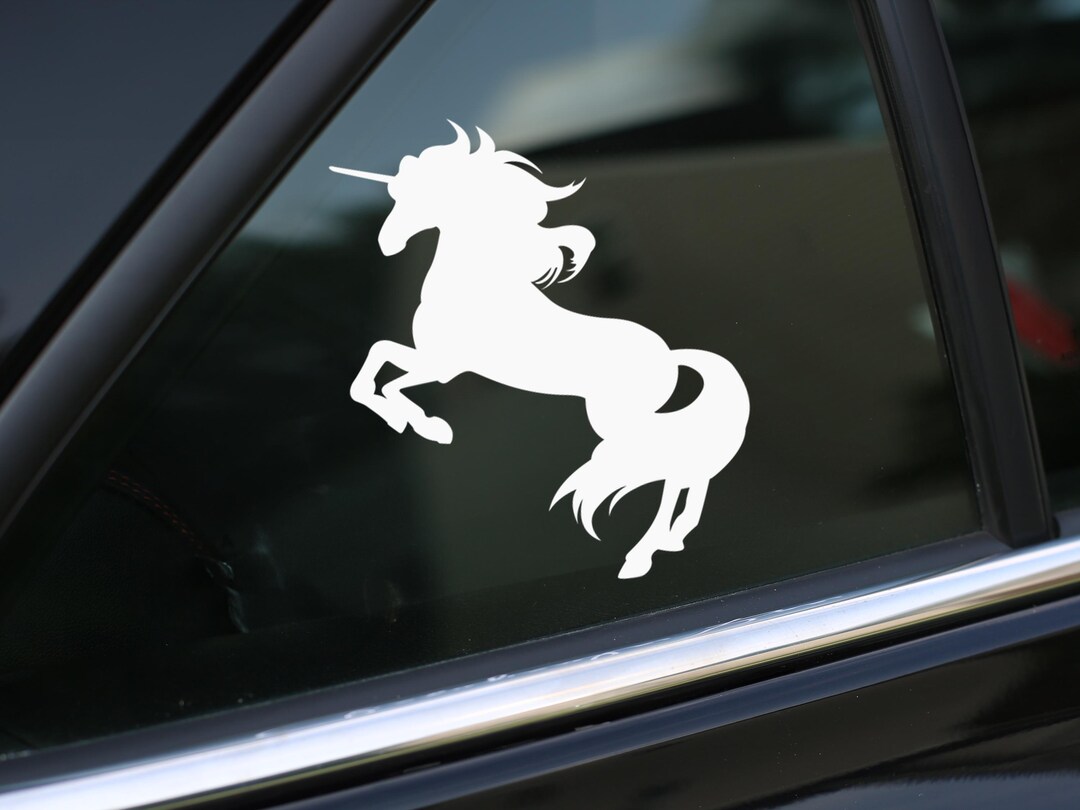 Unicorn Decal, Sticker for Car, Laptop or Wall, Vinyl Gift, Unicorn ...