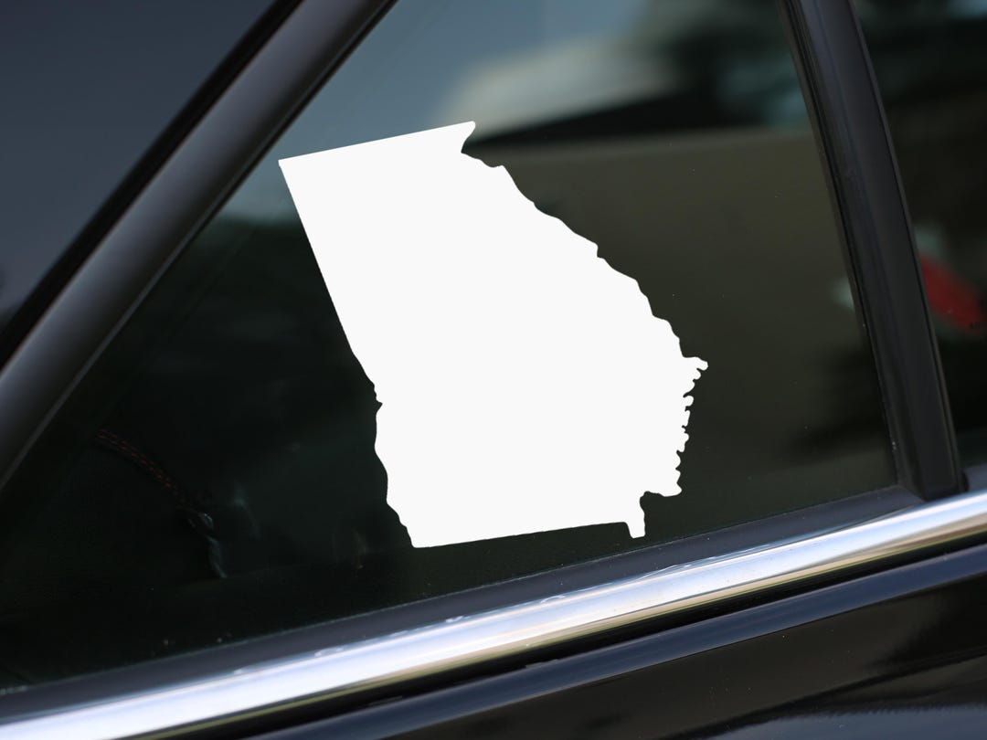 Georgia State Decal, Georgia Vinyl Decal Sticker for Car, Laptop or ...