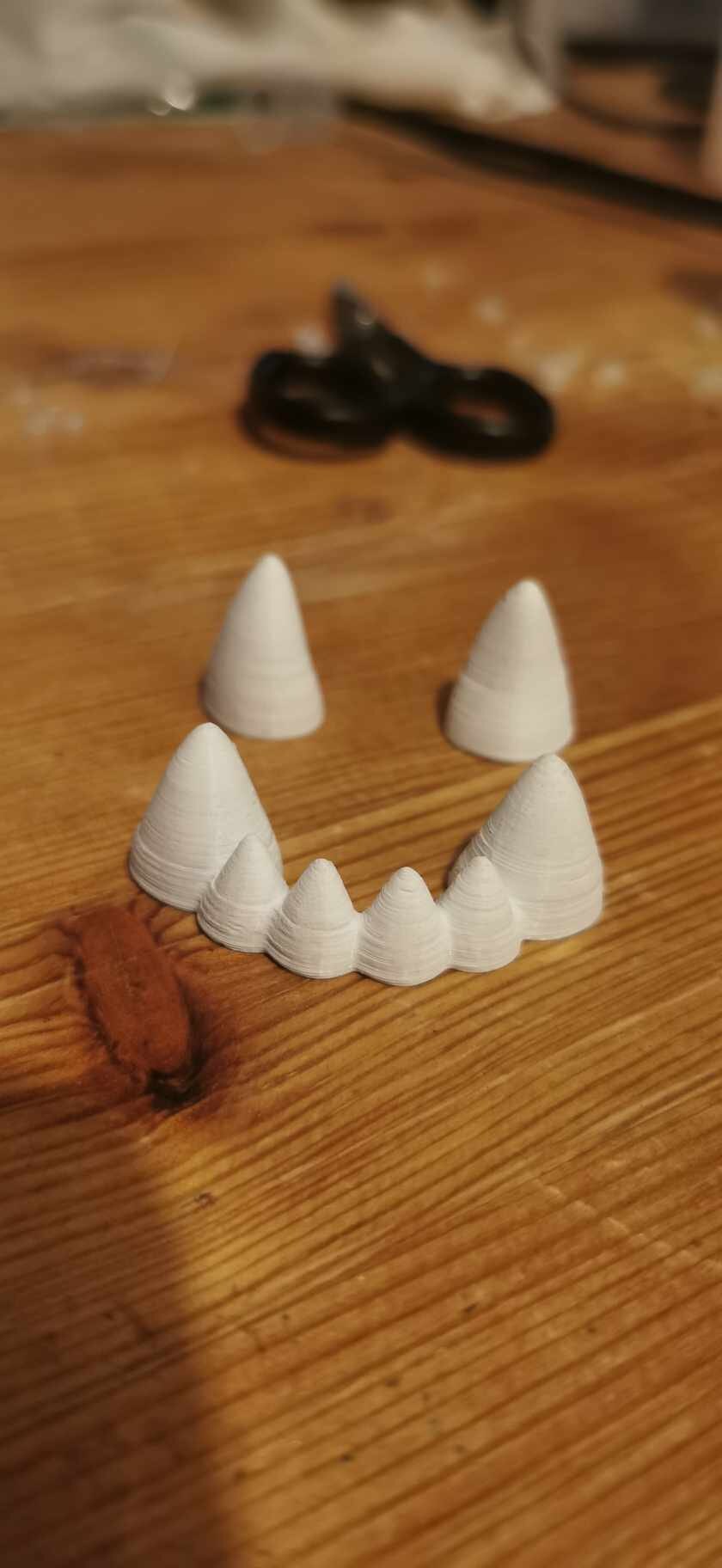 3d Printed Fursuit Pointy Teeth - Etsy