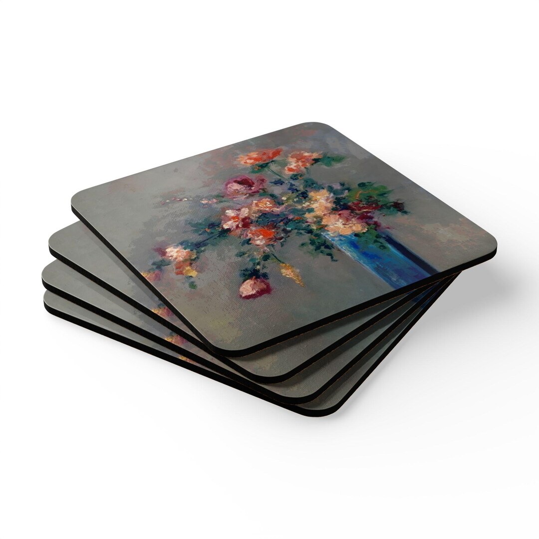 Coaster Set, Artist Designed, Housewarming Gift, Home Decor, Drinkware ...