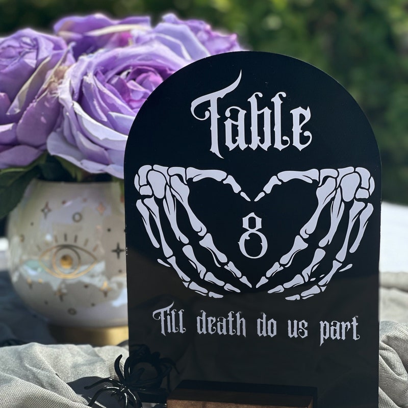Spooky Table Numbers - Etsy