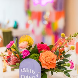 Custom Retro Table Numbers - Etsy