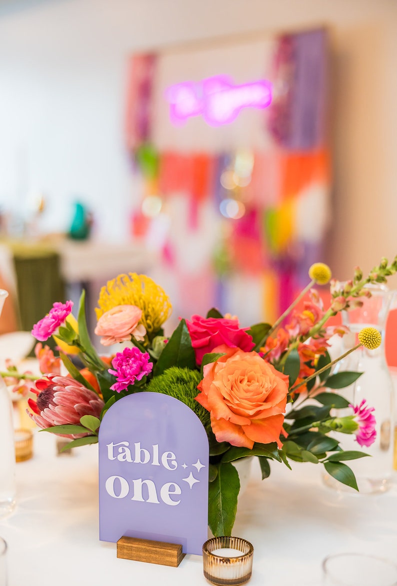 Custom Retro Table Numbers - Etsy