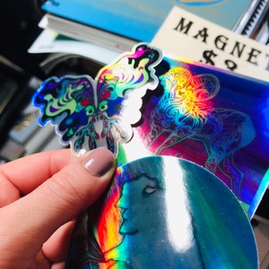 Holographic Vinyl Sticker "lolo Elk" by NIKCI - Etsy