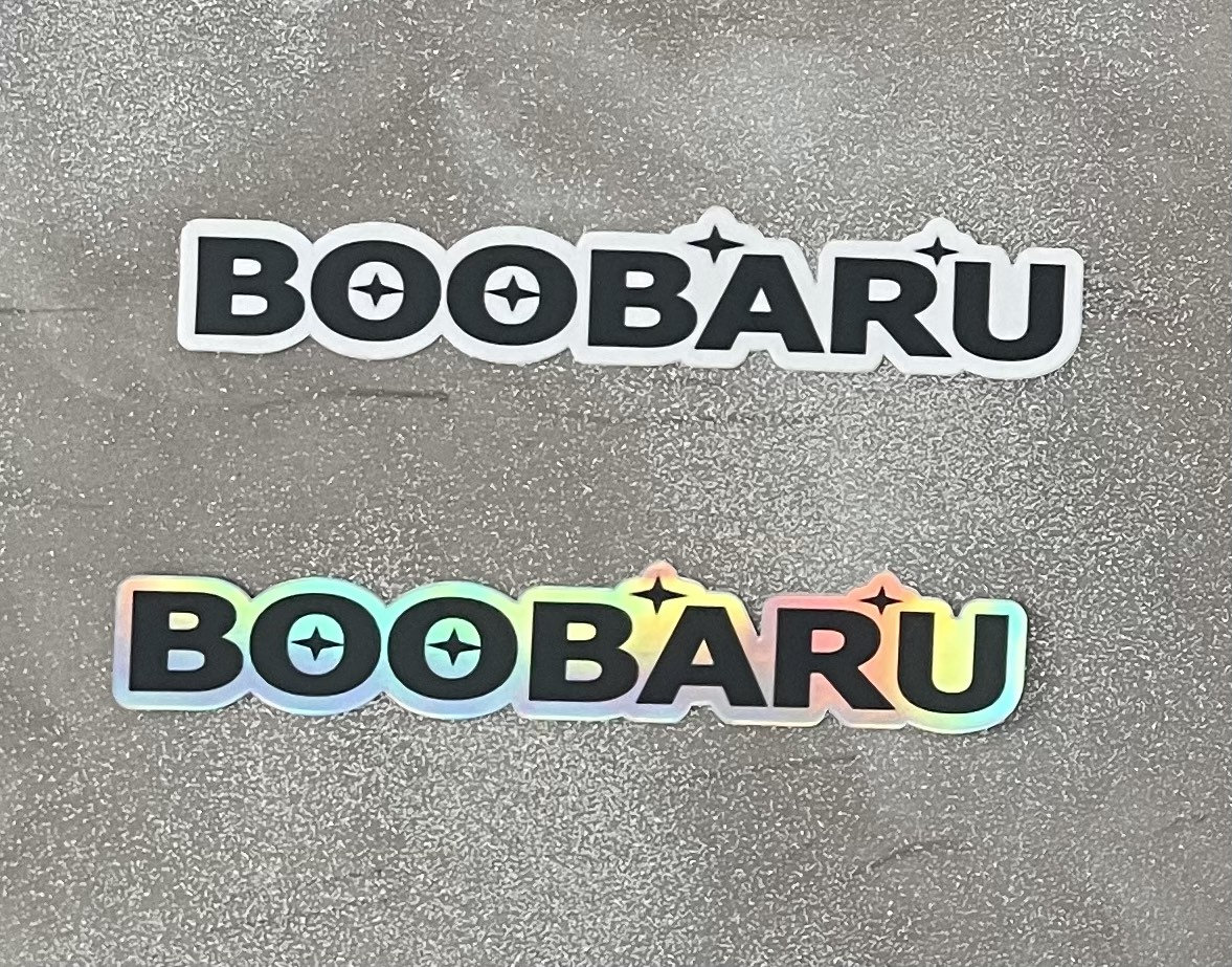 Vinyl Sticker "boobaru" by NIKCI Holographic - Etsy