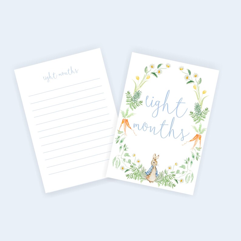 Watercolor Peter Rabbit Milestone Cards - Etsy