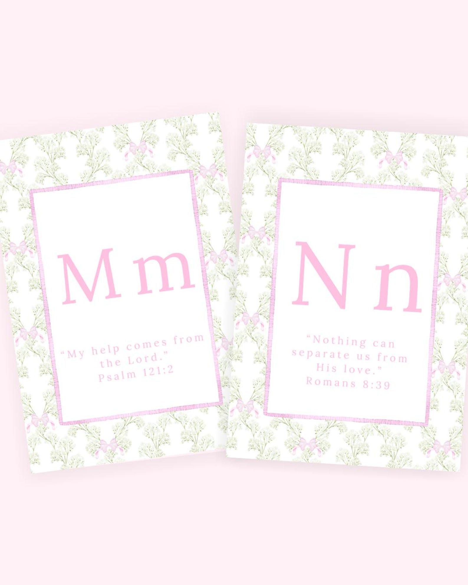 ABC Bible Verse Flash Cards | Watercolor Christian Alphabet Cards ...
