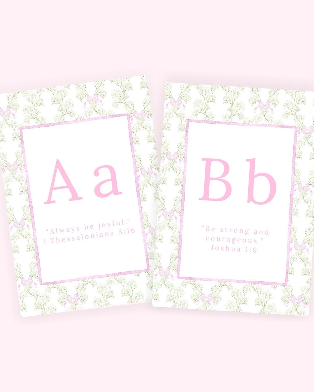ABC Bible Verse Flash Cards | Watercolor Christian Alphabet Cards ...