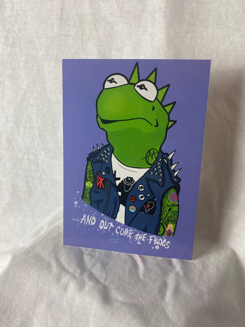 And Out Come the Frogs Mini Print - Etsy