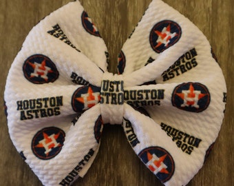 Astros Baby Bow - Etsy